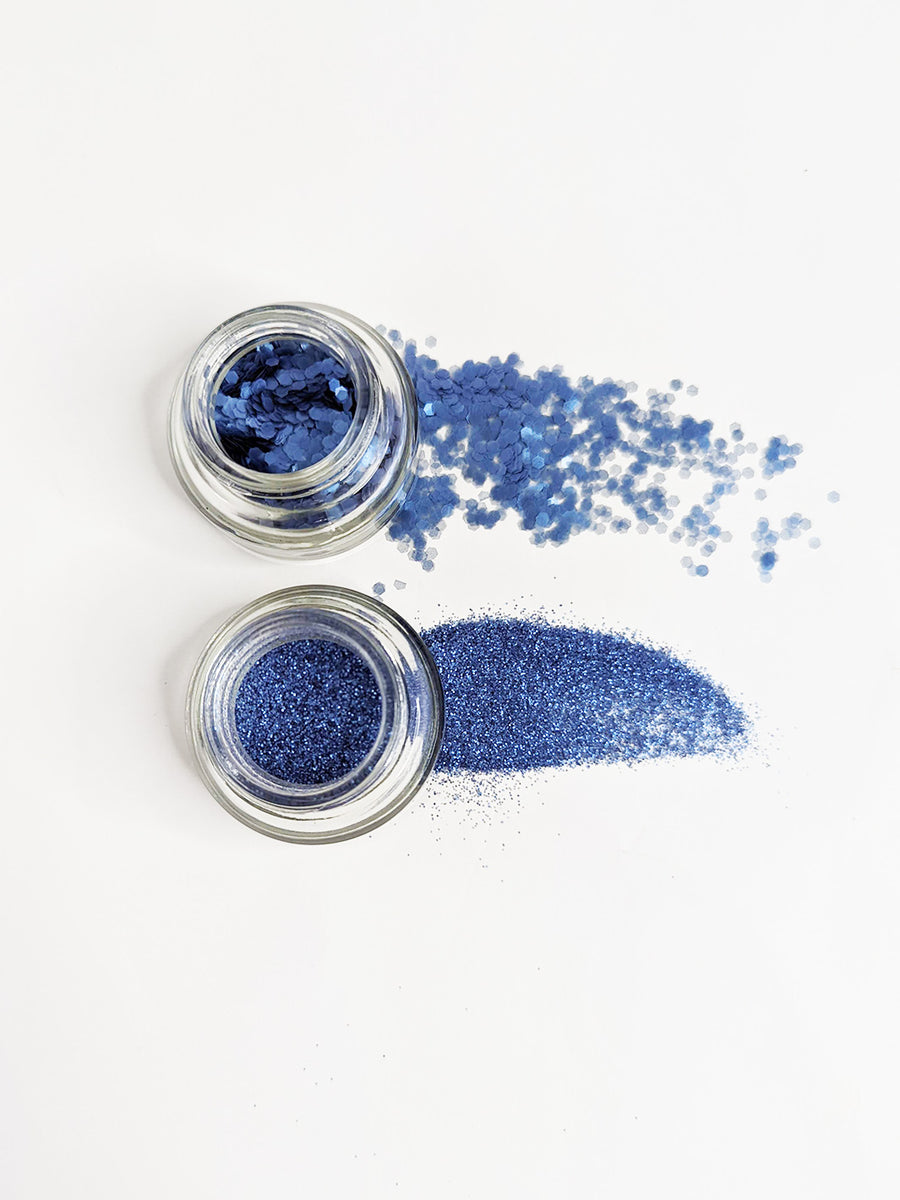 Denim Blue Glitter Makeup – Biodegradable Glitter – Glitoris