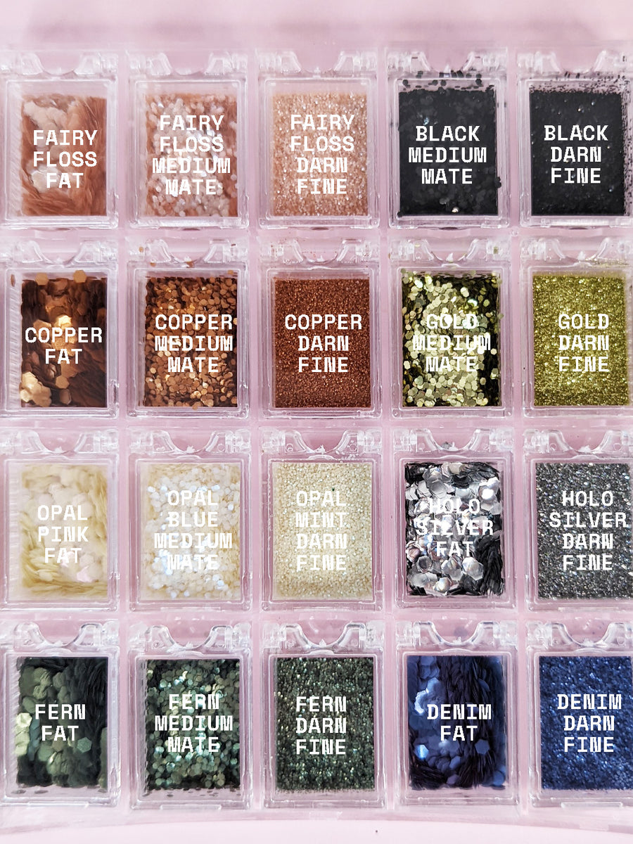 Vivid everyday glow biodegradable glitter pallet – Glitoris