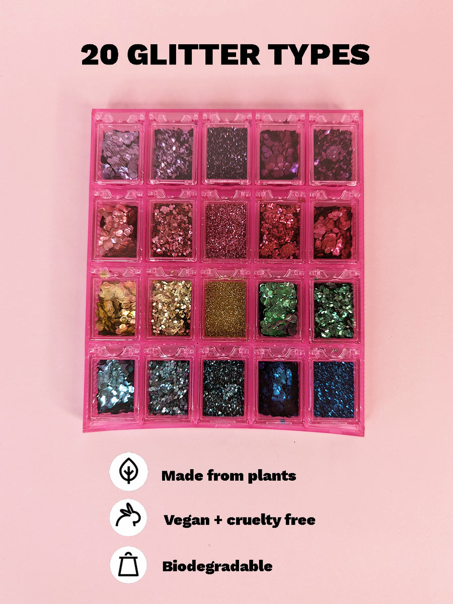 Megan the vegan biodegradable glitter pallet – Glitoris