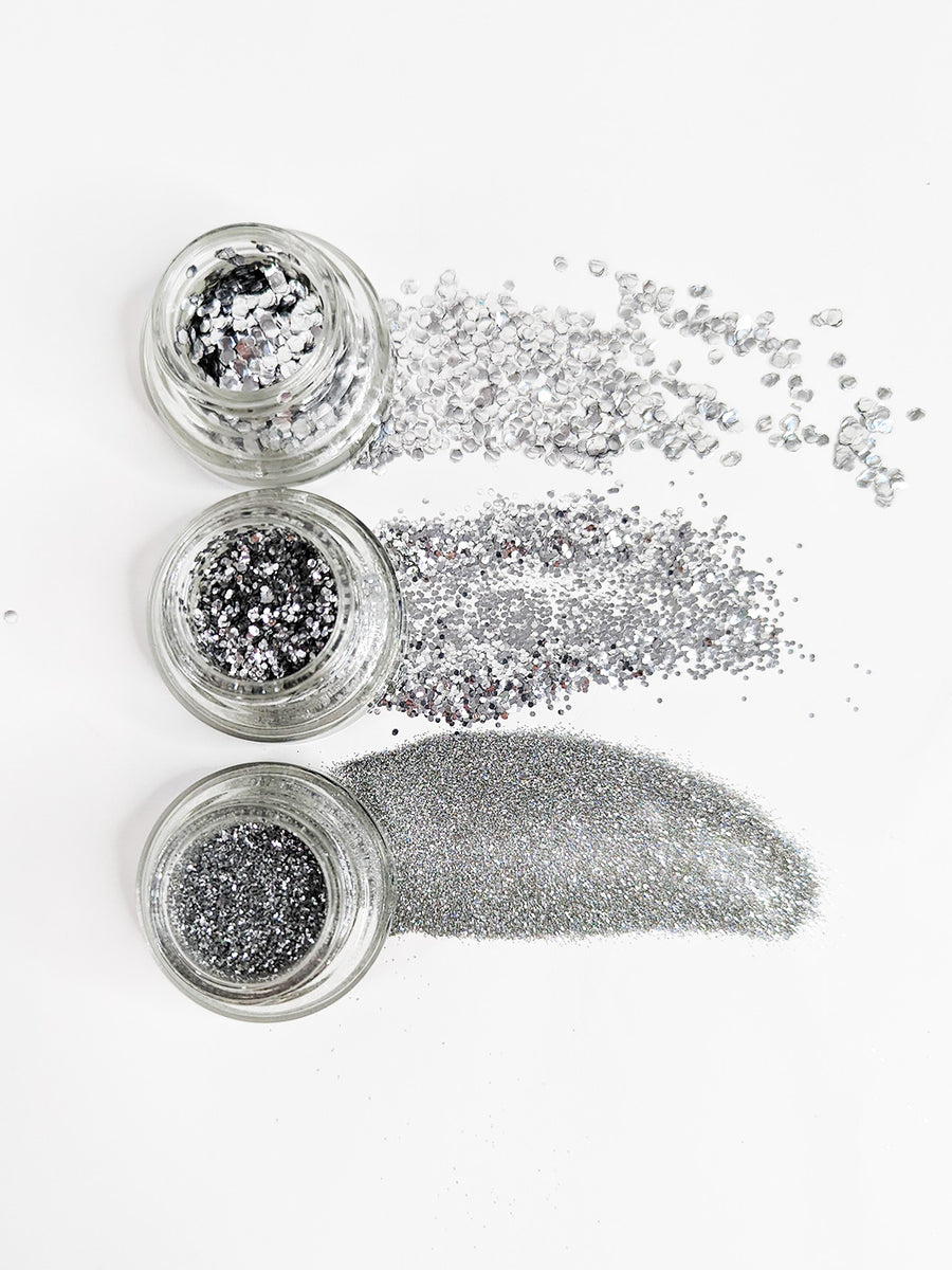 Silver Glitter Makeup – Biodegradable Glitter – Glitoris